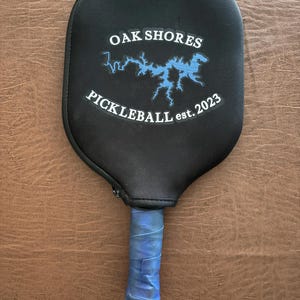 Custom Pickleball Paddle Sling Cover, White - Etsy