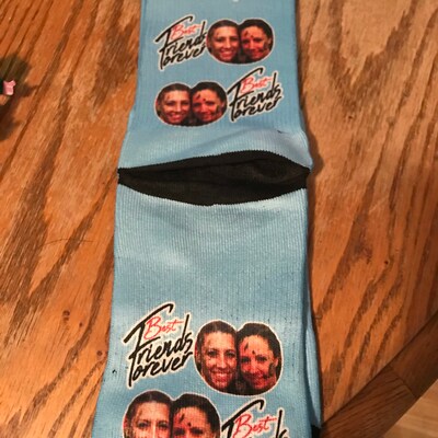 Bff Custom Gifts Custom BFF Face Sock Best Friend Socks BAE - Etsy