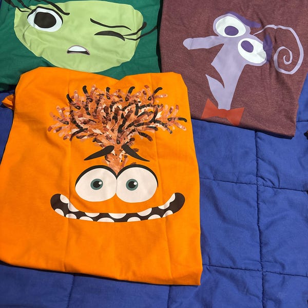 Inside Out Characters Costume, Inside Out 2 Shirt, Inside Out Group ...