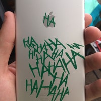 Hahaha Ha Ha Ha Joker Vinyl Decal Helmet Sticker FREE US - Etsy UK