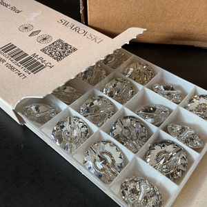 Stellux Sew on Lead-free Crystals 12mm in Three Color Variations - Etsy