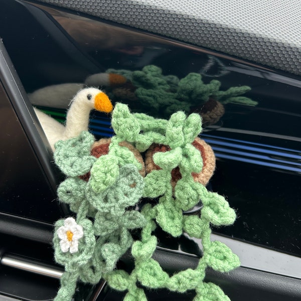 Goose Air Vent Clip Needle Felted Farm Animals Car Freshies Farmcore ...