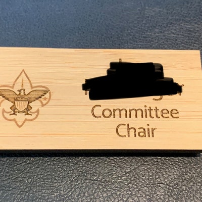 Bamboo Name Tags Personalized Magnetic for Scouts Leaders - Etsy