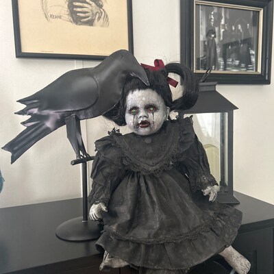 Dark Demon Doll, Haunted Creepy Ooak Art, Scary Terrifying Collectible ...