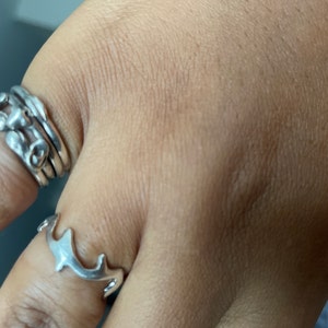 TENDRE METAL Sterling Silver render Os Ring - Etsy