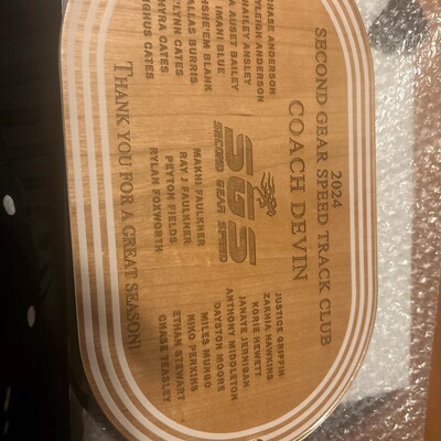 Custom Acrylic and Wood Soccer Coach Plaque With Coach and Players ...