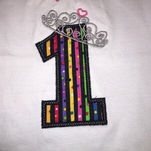First Birthday Embroidery Design / Tiara Embroidery Design / Crown ...