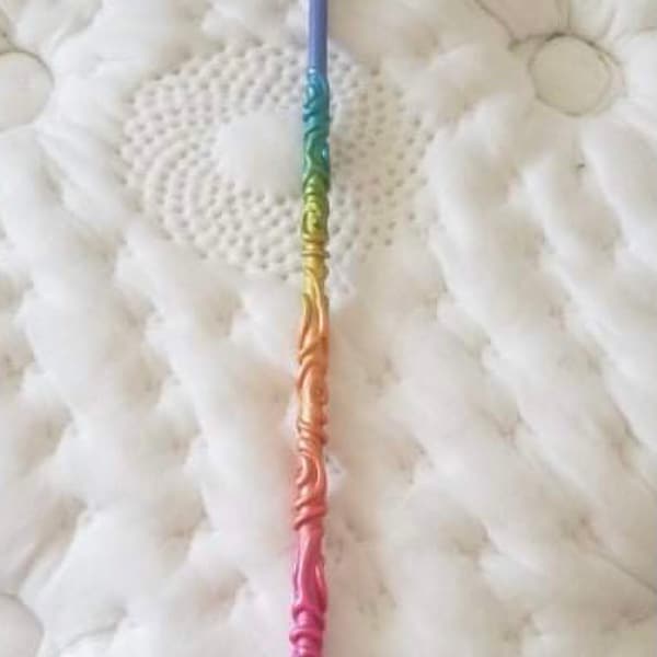Witch Fairy Wands Wand Crystal Black and Pastel Magic Wand - Witch Wand ...