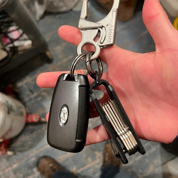 Minimalist Leather Key Organizer. Compact Leather Key Holder. Leather ...