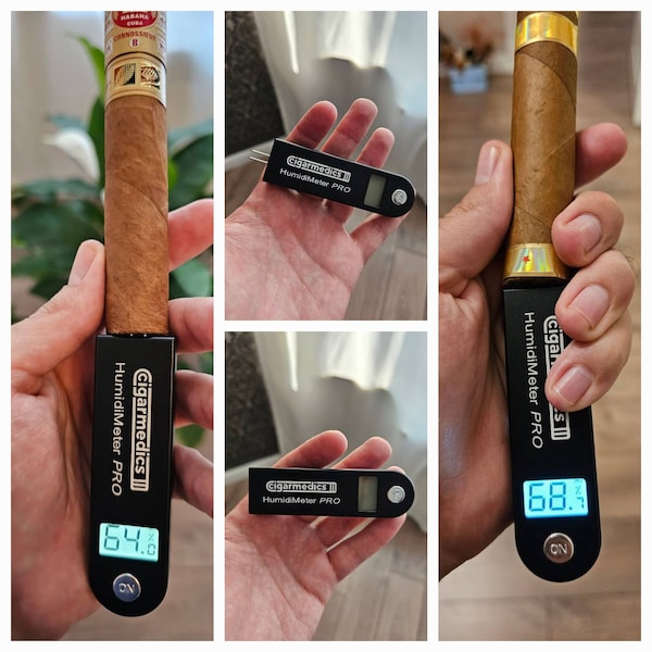 Cigarmedics Humidimeter - Cigar Accessory, Humidor, Humidity Tester ...