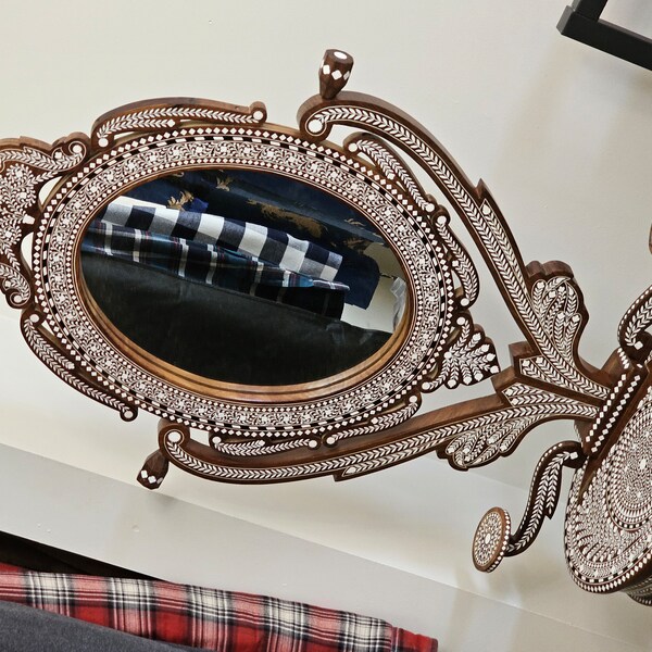 Inlaid Photo Frame|inlaid Mirror Frame| India Antique Frame|bone Inlay ...