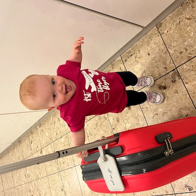 Personalised First Time Flyer T Shirt My 1st Top Name Date - Etsy