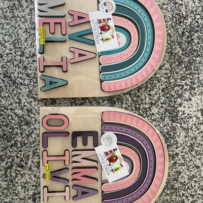 Rainbow Baby Name Puzzle for Kids/personalized Name Puzzle/ Great for ...