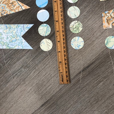 Map Garland Atlas Garland Map Bunting Travel Theme Map - Etsy