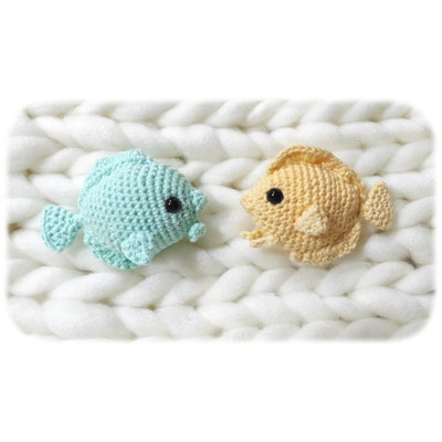 PATTERN: Yolly the Yellow Tang Pattern Amigurumi Fish Pattern Crocheted ...