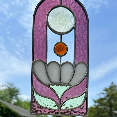 Moon Lotus Flower Stained Glass Pattern, Stained Glass Patterns ...