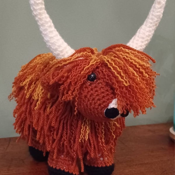 Highland Cow Crochet PATTERN - Etsy