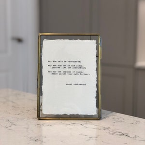 Custom Poem, Personalised Hand Typed Poetry on Deckle Edge Cotton Paper ...