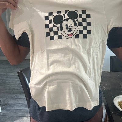 Classic Checker Winking Mickey Mouse Shirt, Mickey Kids Shirt, Youth ...