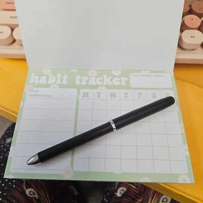 Goth Weekly Planner Pad, Undated Gothic Organiser to Do List & Habit ...