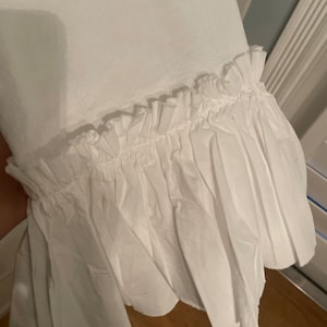 Set of Two Natural Ruffled Tea Towels Cotton Ruffles Tea Towels ...