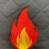 Flame Embroidery Design. Flame Silhouette Embroidery Design. Flame ...