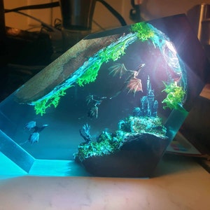 Octopus and Diver Resin Night Lights, Turtles Resin Lamp for Home Decor ...