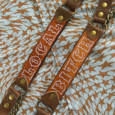 CUSTOMIZABLE Custom Leather Boot Harness Set - Etsy