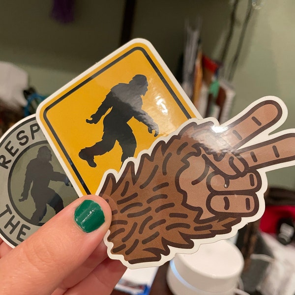 Bigfoot Sticker Set, Choose Your Quantity and Designs - Etsy