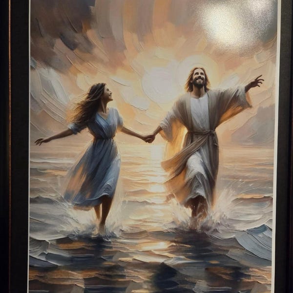 Jesus and Little Boy Praying, Christian Art, Jesus and Boy, Jesus and ...