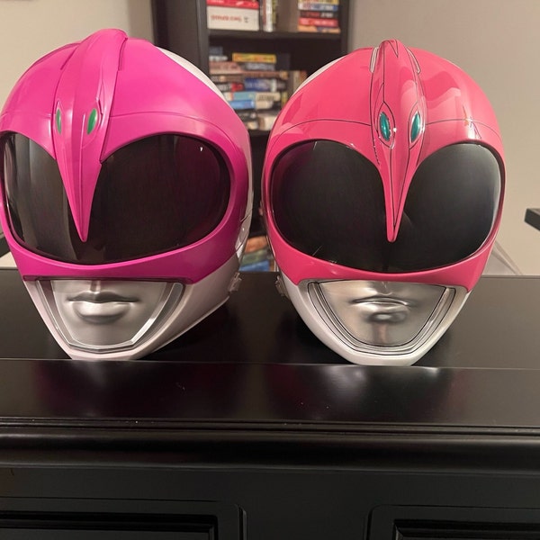 ANIKI Pink MMPR Ranger Cosplay Helmet Mask Collectible Replica - Etsy