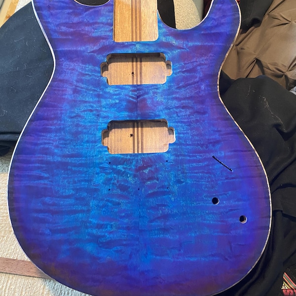A151 Premium Curly, Flame, Figured Wood, Exotic Maple Guitar Top Unique ...