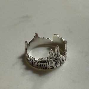 Your City Ring Any Cityscape Ring Travel Ring Custom - Etsy