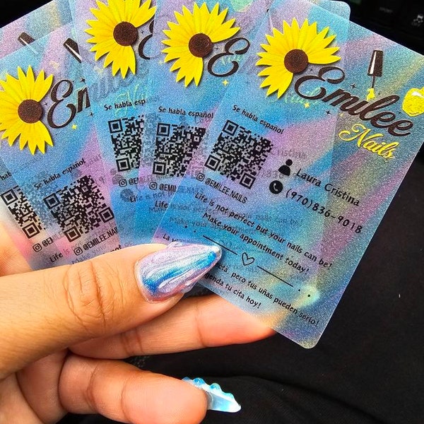Clear Business Cards, Transparent Business Cards, Custom Business Cards ...