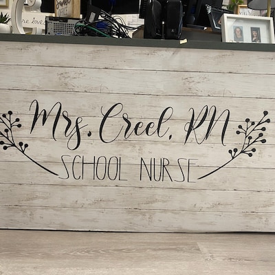 Teacher Name Personalized Teacher Desk Decal Classroom Decor Vinyl Wall ...