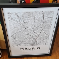 Custom Map, Chicago City Map, Any City Map Poster, Custom Map Print ...