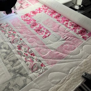 Bumble Bee Longarm Quilting Digital Pantograph Used in E2E edge to Edge ...
