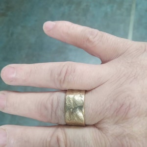 BEADED ROMAN RING 2, Thin Bronze Ring, Mens or Womens Bronze Ring ...