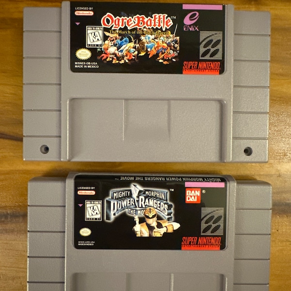 SNES Cartridge Labels - Etsy