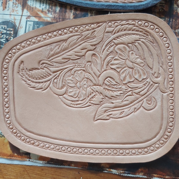 Feather-flowers-vines #5 Leather Tooling Tracing Design Pattern - Etsy