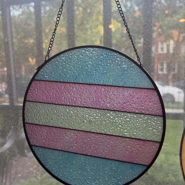Handmade Progress Pride Flag Suncatcher - LGBTQIA Decor for Home ...
