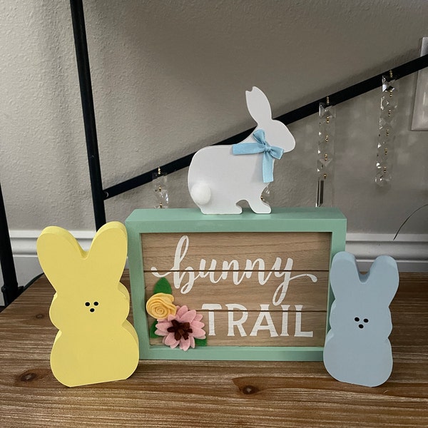 Wooden Easter Peep Decor - Etsy