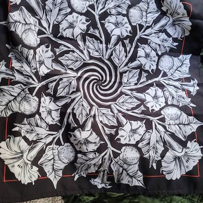 CALIFORNIA POPPY 21x21 Bandana Wildflower Floral Scarf / Botanical ...