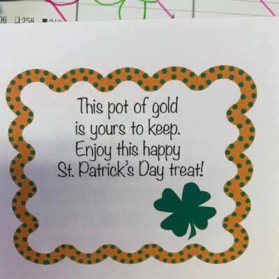St. Patricks Day Scavenger Hunt for Kids, Pot of Gold Scavenger Hunt ...