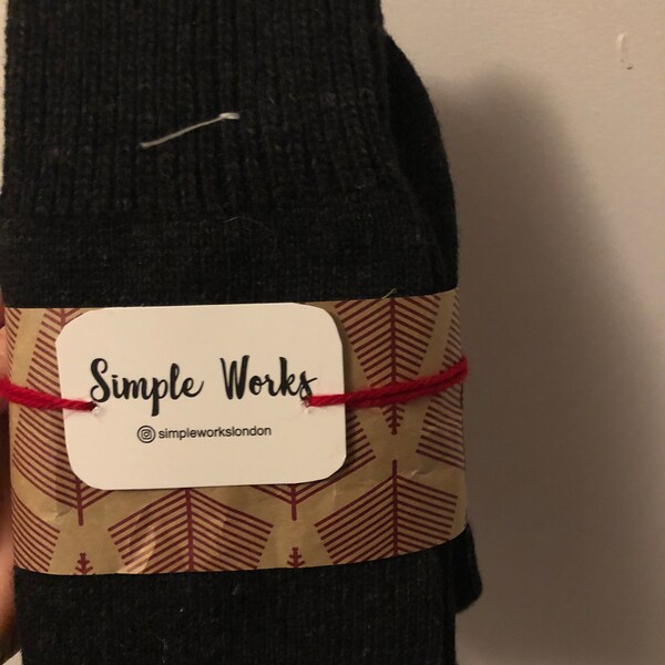 Warm Cozy Plain Wool Socks, Unisex High-quality Wool Socks, Pure ...