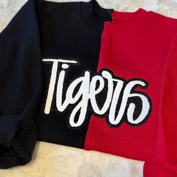 TIGERS Double Applique - Etsy