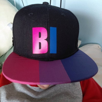 Bisexual Pride Snapback Hat Bi Pride Hat, Bi Pride, Bi Snapback ...