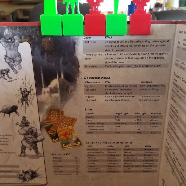 DM Screen Top Initiative Trackers | Set 27x | Dungeons and Dragons ...