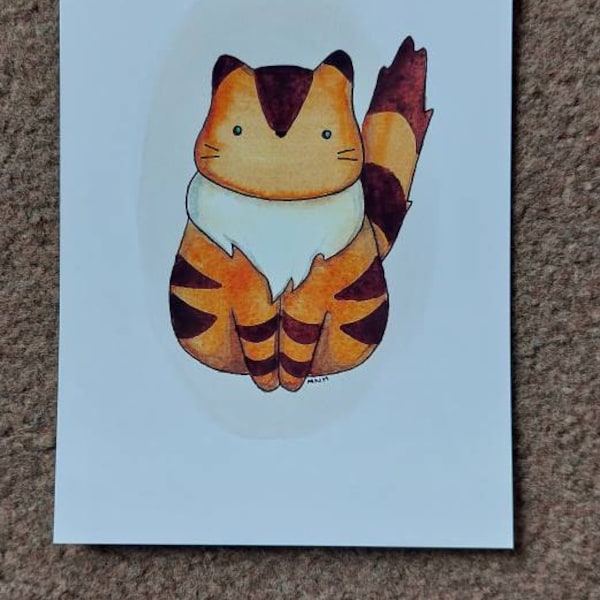 Sook Sprites / Cat Art Print / Soot Sprite Cat / Anime Art Print ...