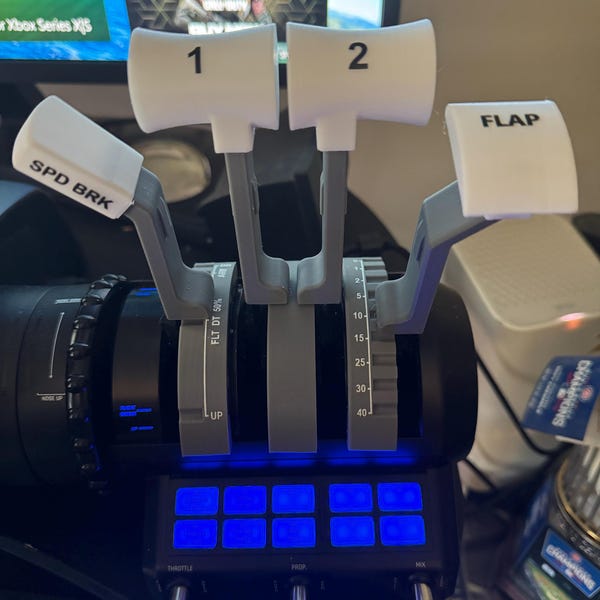 NEW! DC-3 Set of 6 Levers Addon for Honeycomb Bravo Throttle Quadrant ...